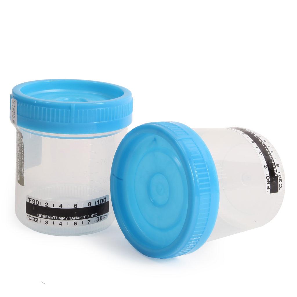 Sterile Urine Collection Cups | Leak Resistant with Lid