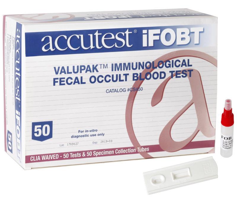 Accutest ValuPak CLIA Waived iFOBT Test -50/Box - DrugTestKitUSA