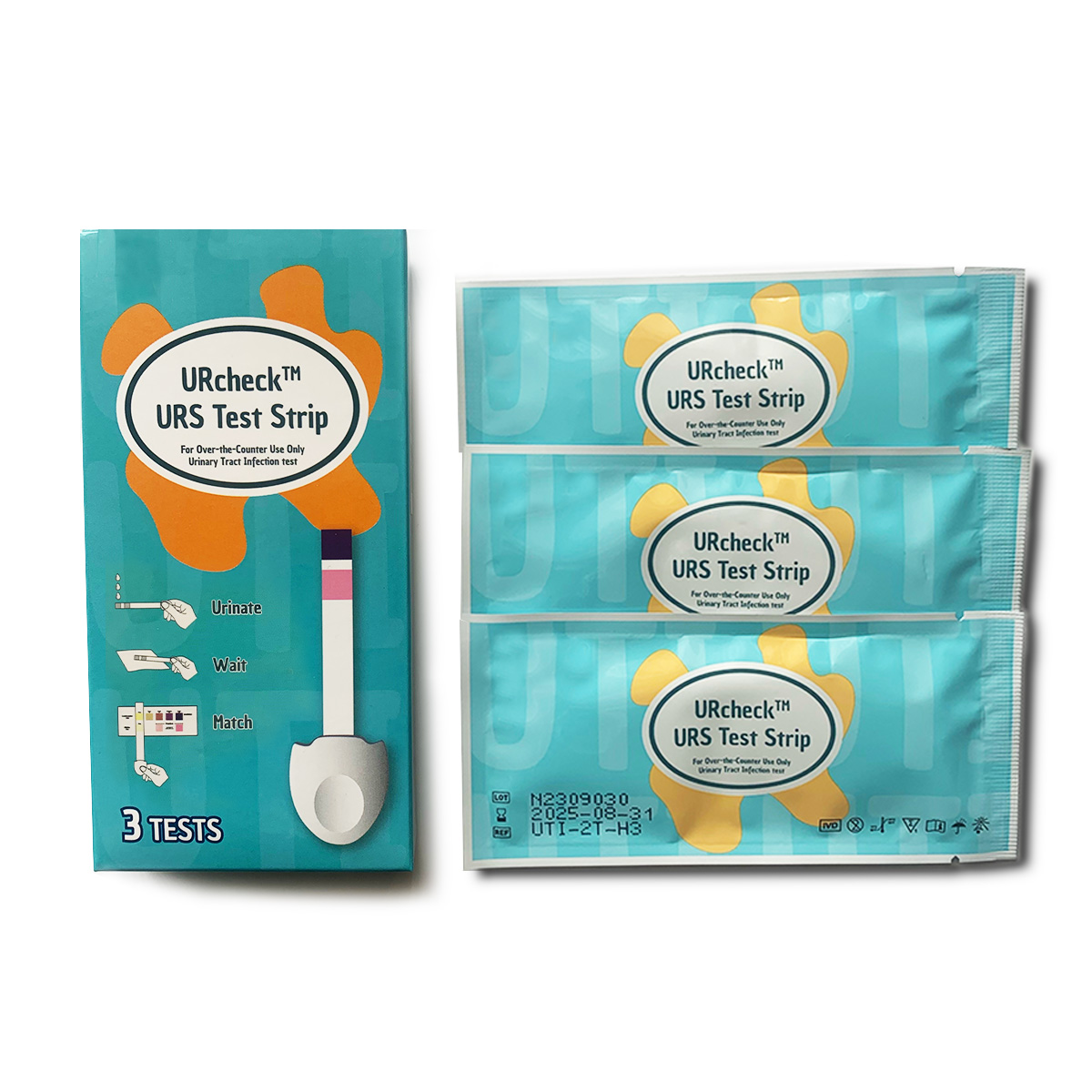 At-home Urinary Test Cystex UTI Test Strips - 4 Count At-Home Urinary ...